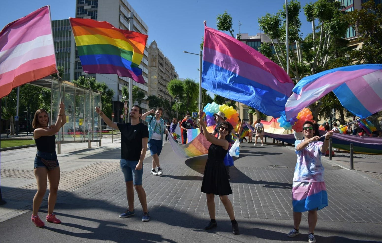 El Orgullo jiennense ondea la bandera de la libertad