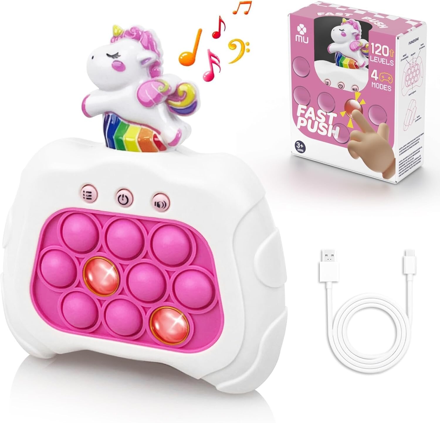 MU Juguete Pop It Electrónico: El Mejor Pop It con Luces y Sonidos ...